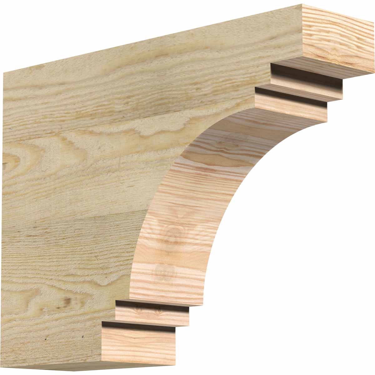 4"W x 12"H x 16"L Pescadero Rough Sawn Rafter Tail, Douglas Fir ...