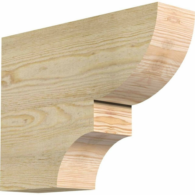 4"W x 12"H x 16"L Ridgewood Rough Sawn Rafter Tail, Douglas Fir ...