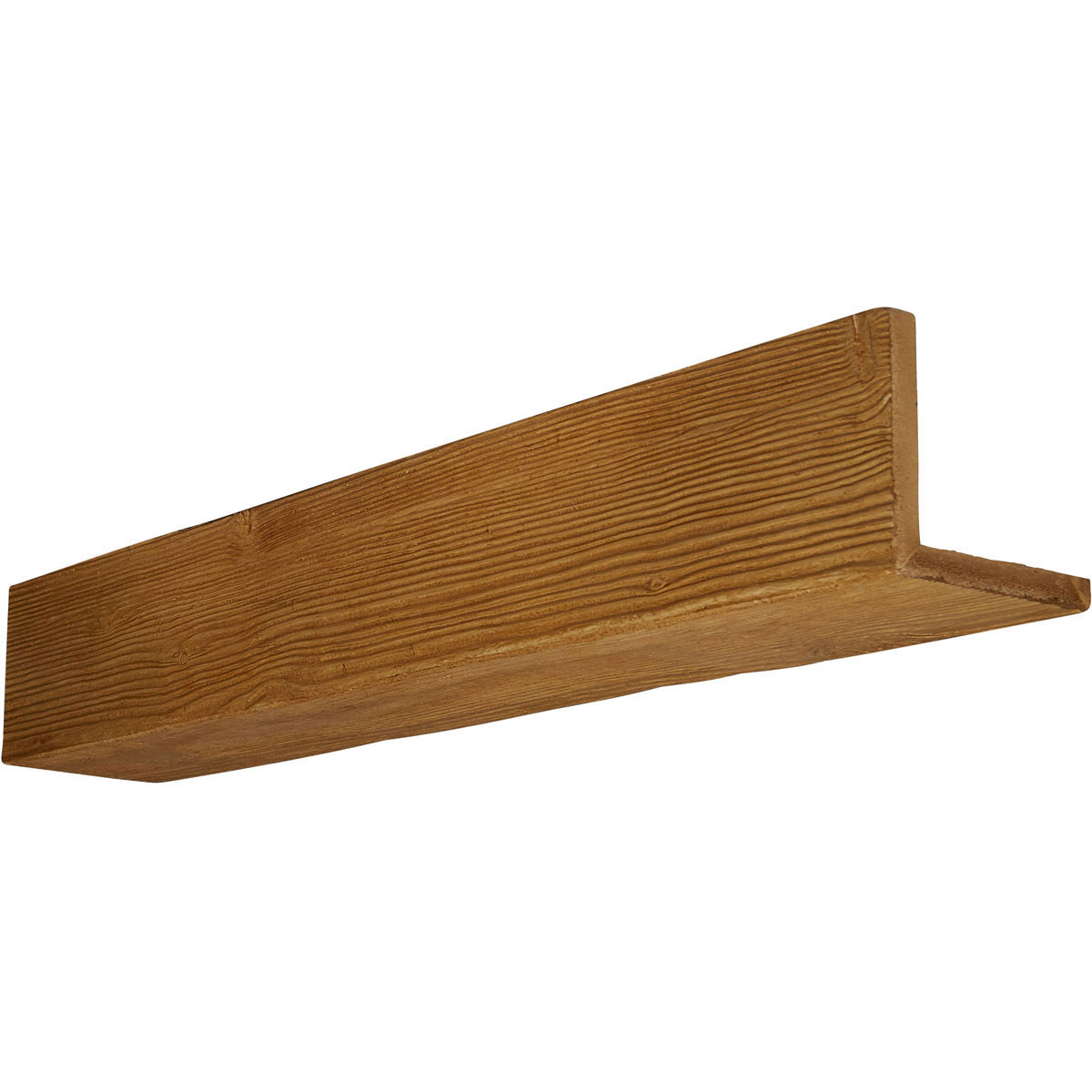 4"W x 12"H x 18'L 2-Sided (L-beam) Sandblasted Endurathane Faux Wood ...