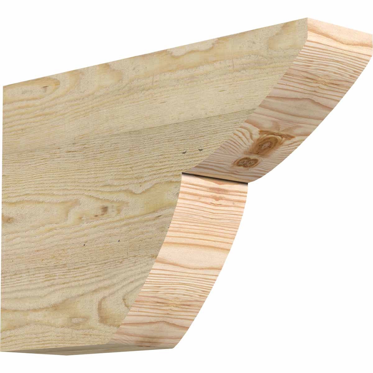 4"W x 12"H x 18"L Crestline Rough Sawn Rafter Tail, Douglas Fir ...