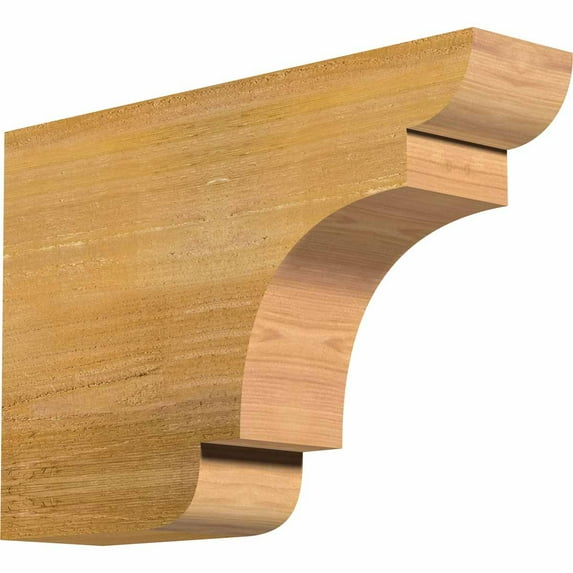 4"W x 12"H x 18"L New Brighton Rough Sawn Rafter Tail, Western Red ...