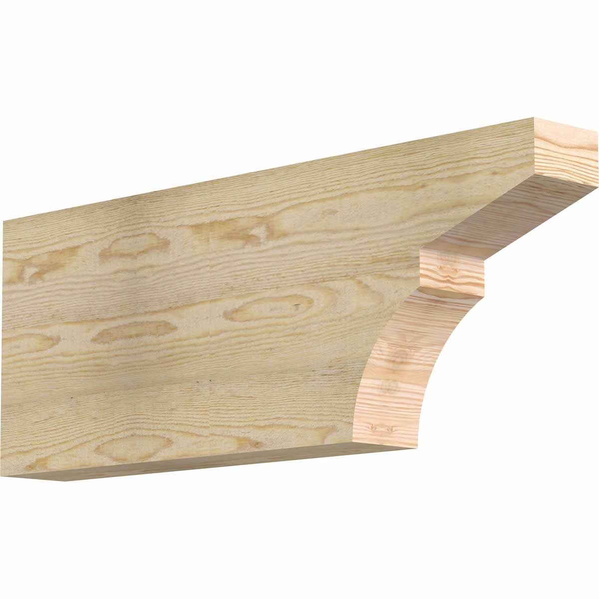 4"W x 12"H x 32"L Monterey Rough Sawn Rafter Tail, Douglas Fir ...