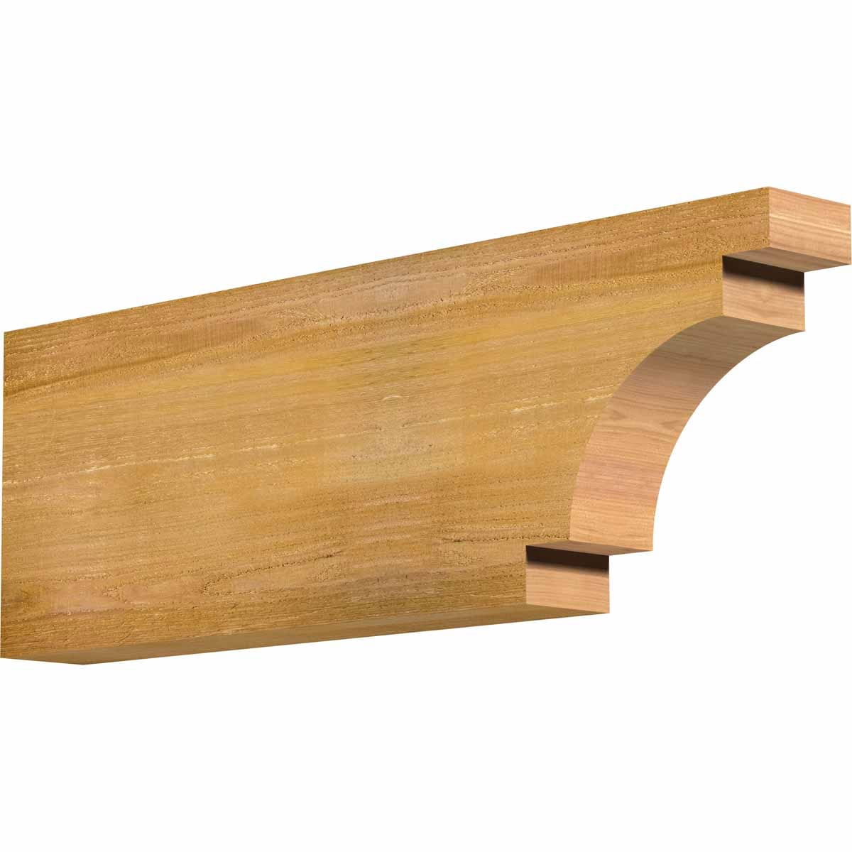 4"W x 12"H x 36"L Mediterranean Rough Sawn Rafter Tail, Western Red ...