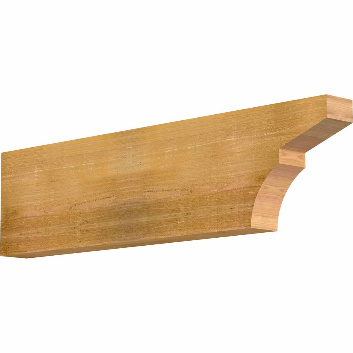 4"W x 12"H x 48"L Monterey Rough Sawn Rafter Tail, Western Red Cedar ...