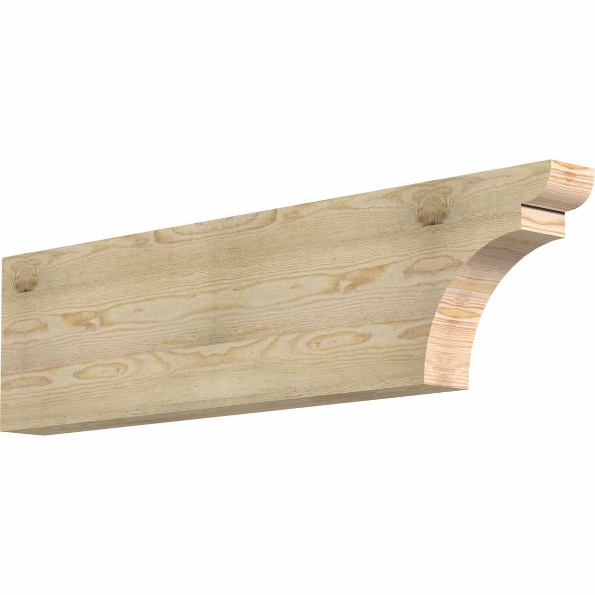 4"W x 12"H x 48"L Yorktown Rough Sawn Rafter Tail, Douglas Fir ...
