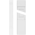 4"W x 120"H x 2"P Flat Panel PVC Pilaster w/Standard Capital & Base ...