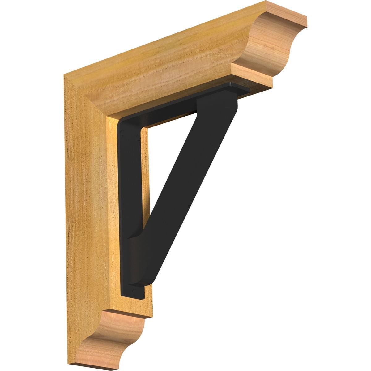 4"W x 18"D x 20"H Traditional Traditional Ironcrest Rough Sawn Bracket ...