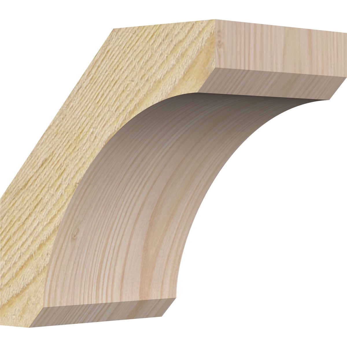 4"W x 6"D x 6"H Legacy Rough Sawn Knee Brace, Douglas Fir - Walmart.com