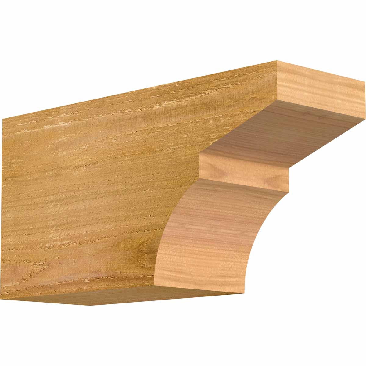 4"W x 6"H x 12"L Monterey Rough Sawn Rafter Tail, Western Red Cedar ...