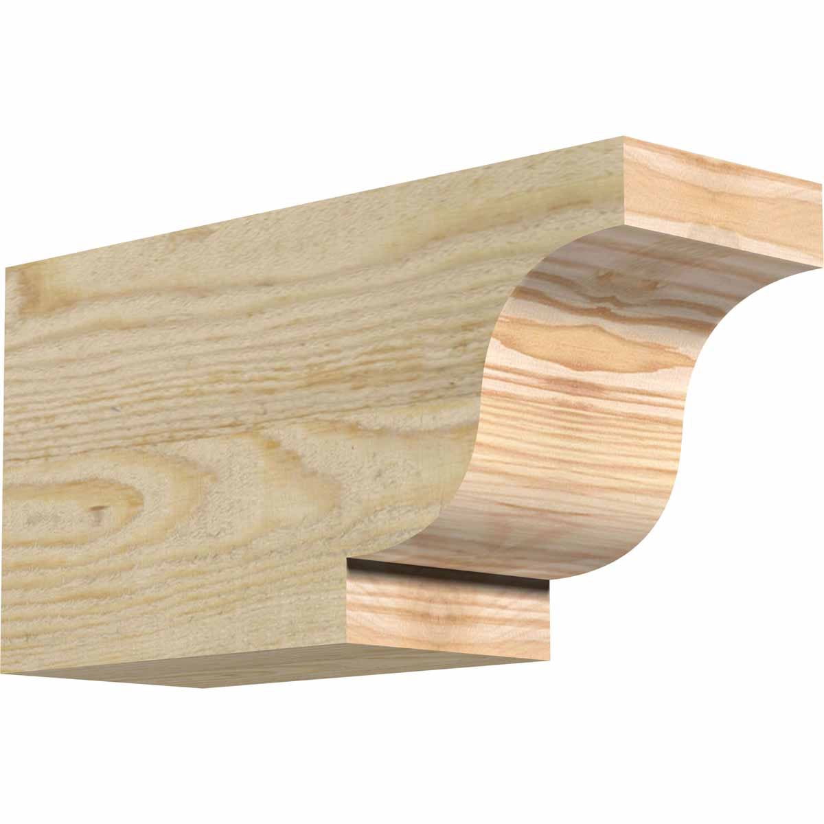 4"W x 6"H x 12"L Newport Rough Sawn Rafter Tail, Douglas Fir - Walmart.com