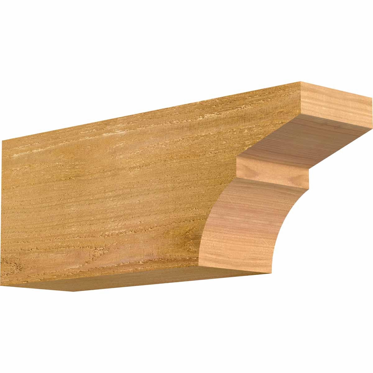4"W x 6"H x 16"L Monterey Rough Sawn Rafter Tail, Western Red Cedar ...