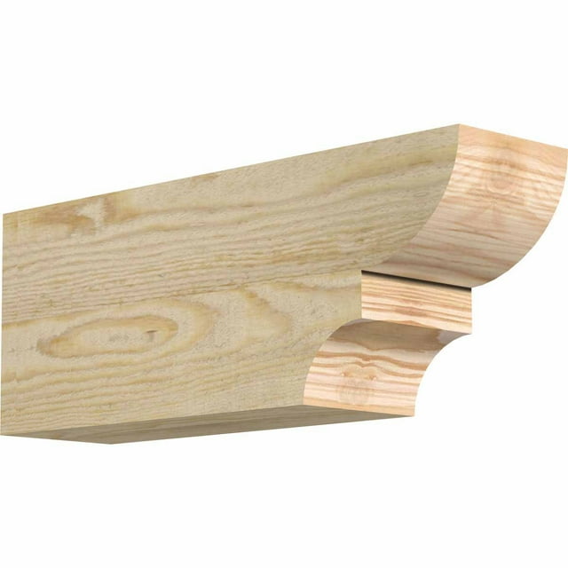 4"W x 6"H x 16"L Ridgewood Rough Sawn Rafter Tail, Douglas Fir ...