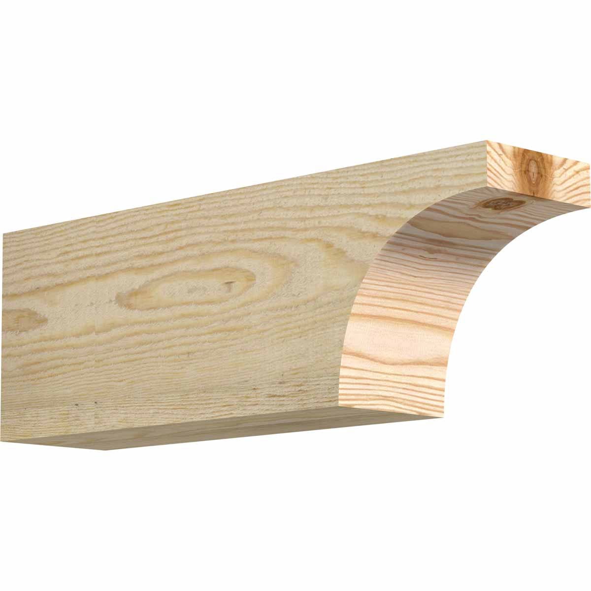 4"W x 6"H x 18"L Huntington Rough Sawn Rafter Tail, Douglas Fir ...
