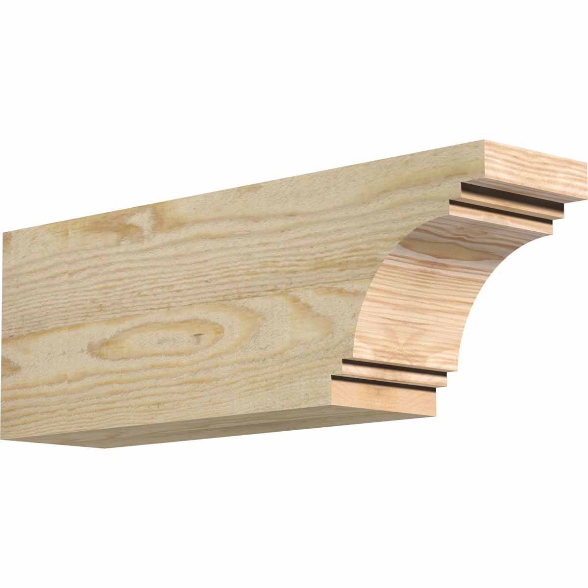4"W x 6"H x 18"L Pescadero Rough Sawn Rafter Tail, Douglas Fir ...