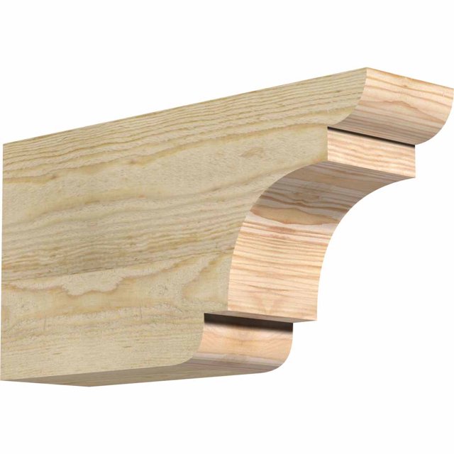 4"W x 8"H x 16"L New Brighton Rough Sawn Rafter Tail, Douglas Fir ...