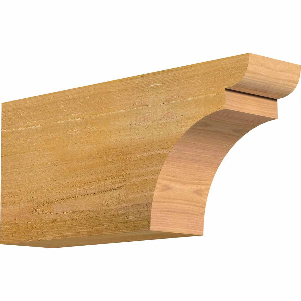 4"W x 8"H x 18"L Yorktown Rough Sawn Rafter Tail, Western Red Cedar ...