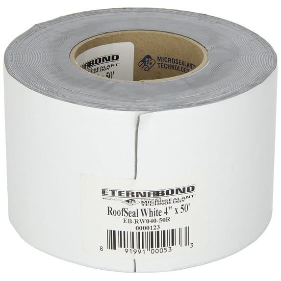 "Eternabond 4"" White Rubberized Roof Leak Repair Tape Sealant RV Kit ...