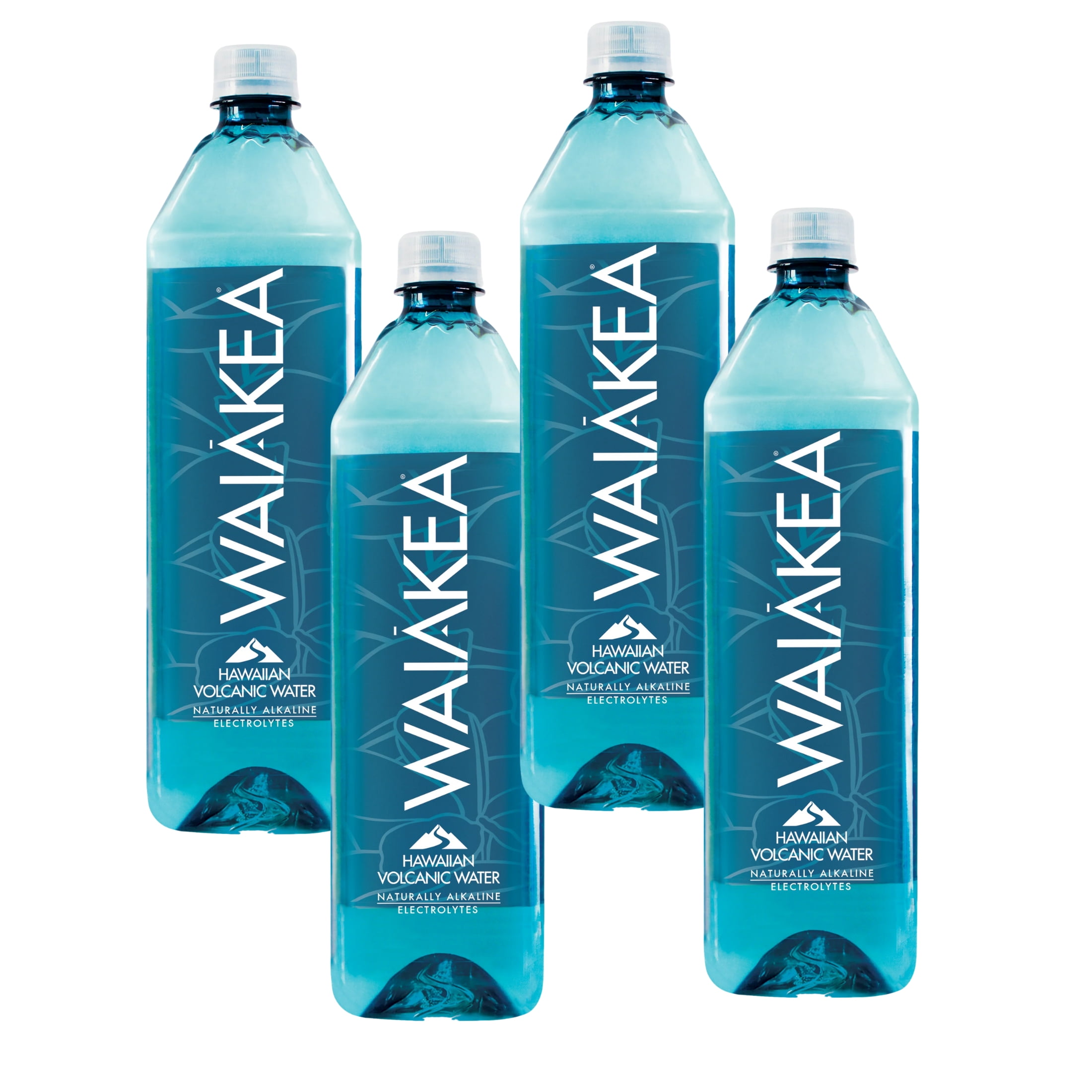 (4) Waiakea Hawaiian Volcanic Water, Naturally Alkaline 100% Recycled ...