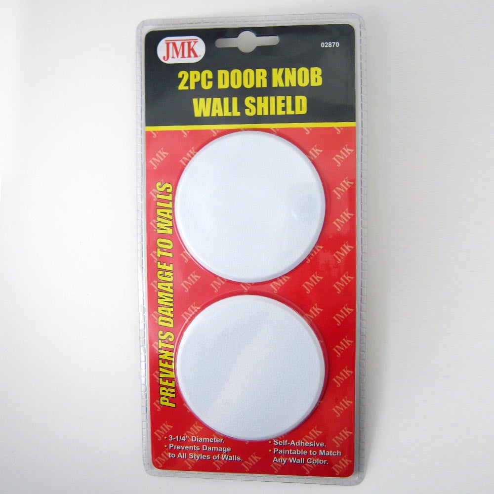 4 Wall Protector Door Knob Prevent Drywall Holes Dings White 3 1/4 ...