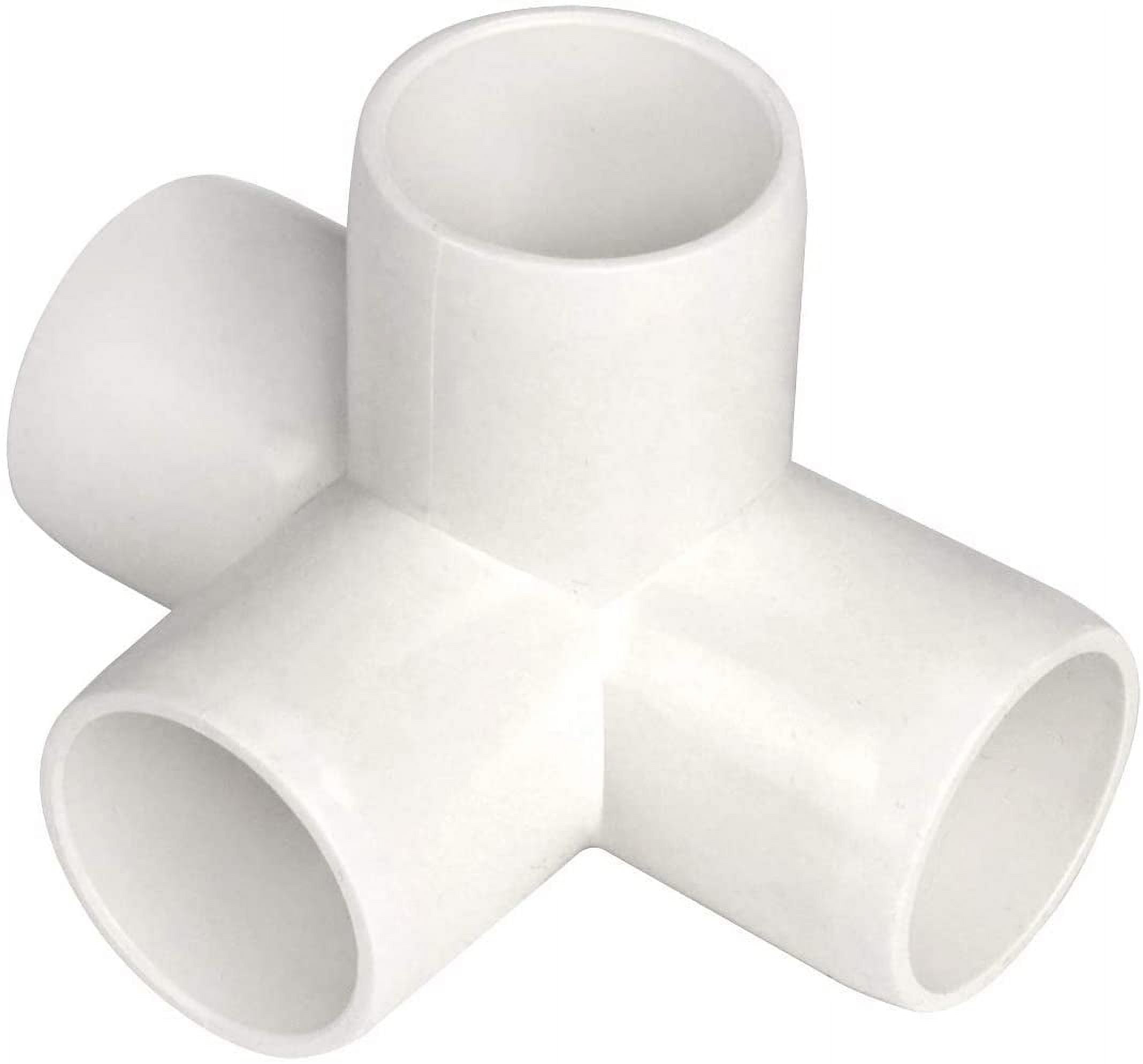 4 Way 1-Inch Tee PVC Fitting Build Heavy Duty Greenhouse Frame ...