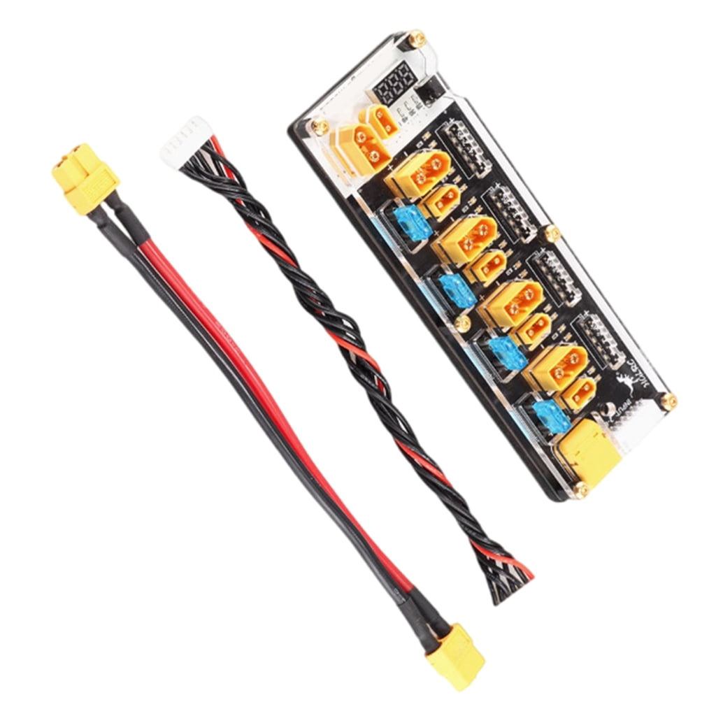 4 Way 40A High Capacity Battery Charger Board XT60 XT30 Plugs Supports ...