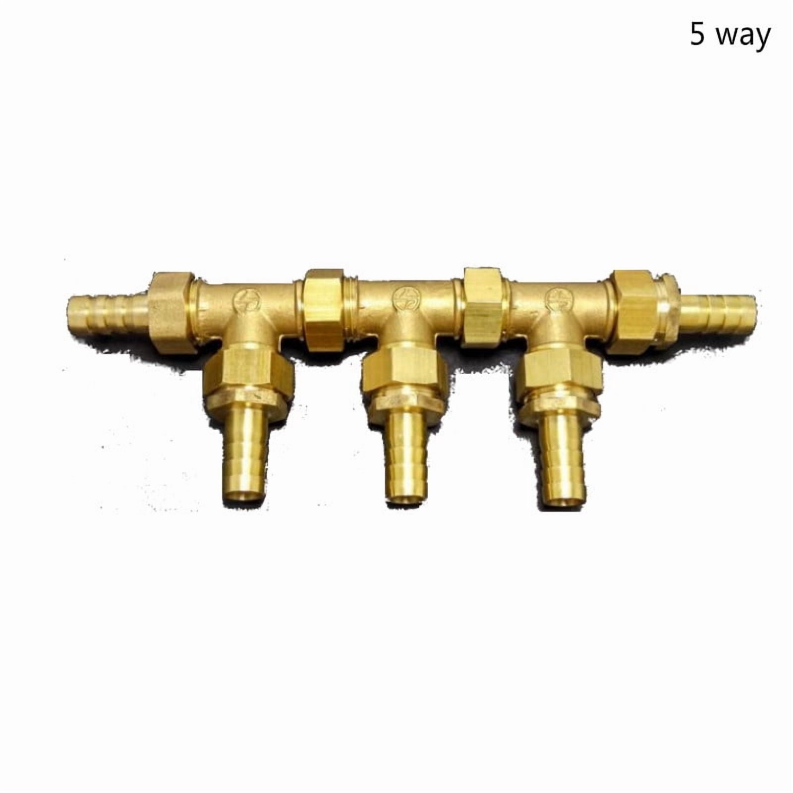 4 Way 5 Way 2/3 Branch Forged Brass Water Distributor Heat Distribution ...