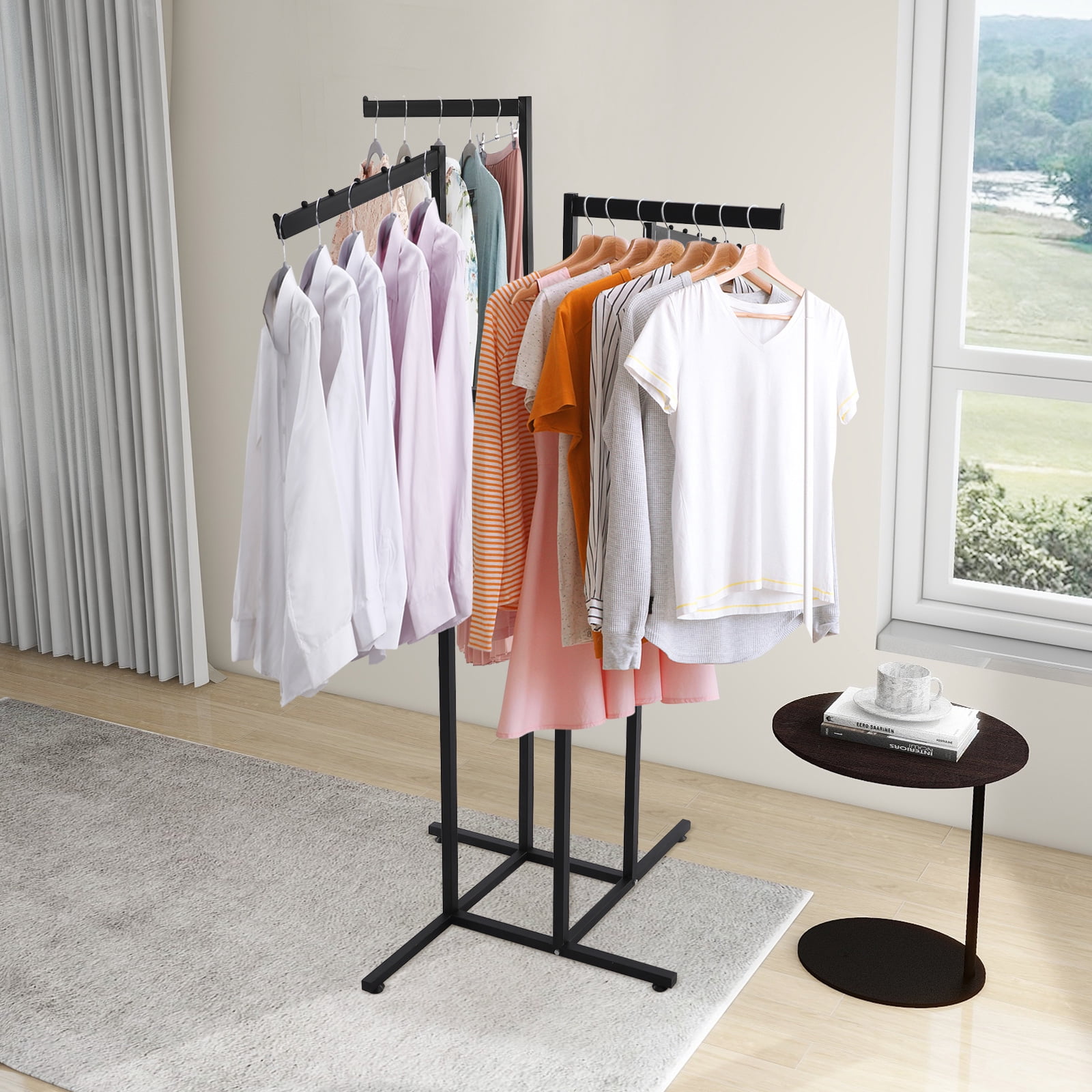 4 Way Adjustable Clothing Rack, Clothing Display Rack, Clothes Rack for ...