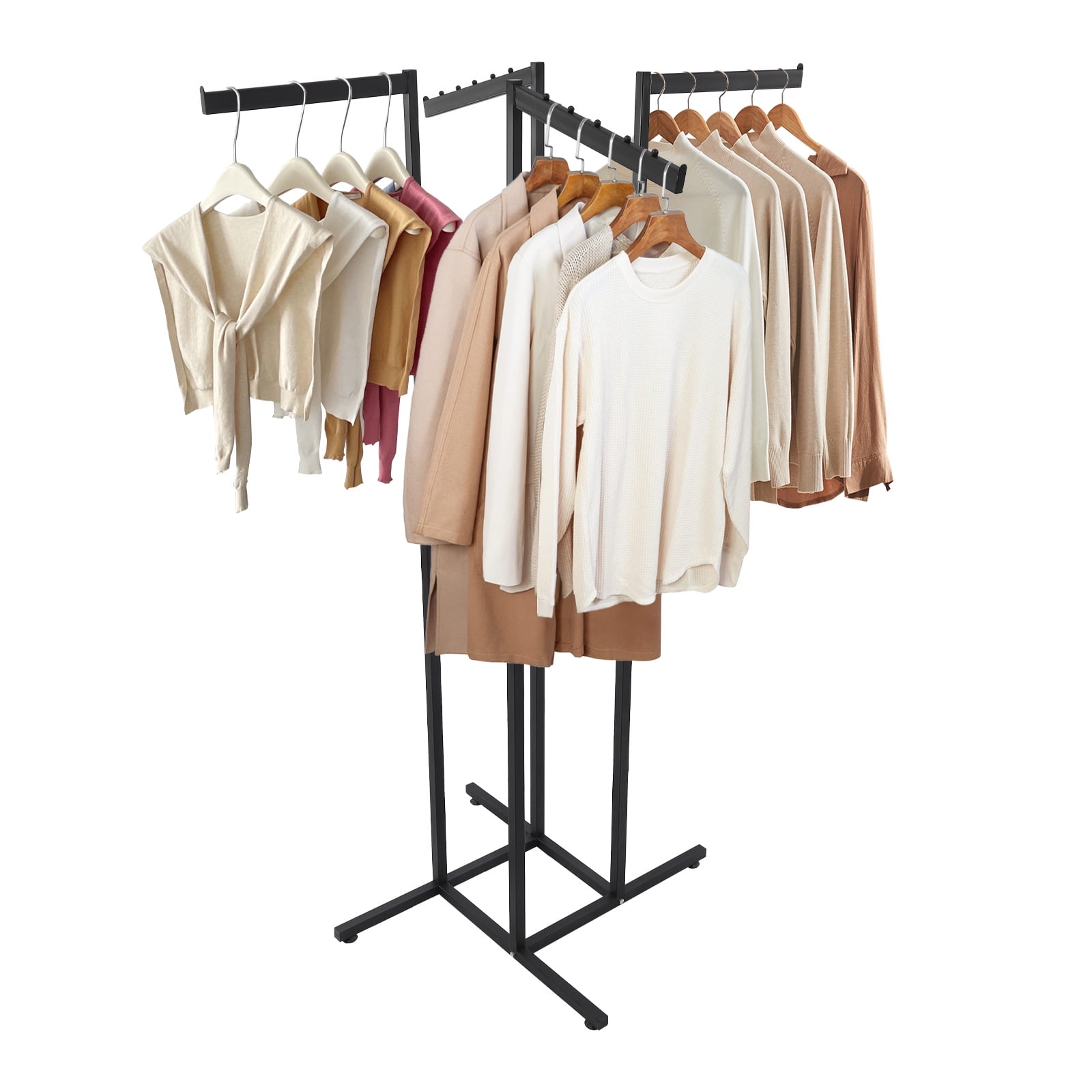 4 Way Adjustable Clothing Rack with Slanted Arms - Retail Clothing ...