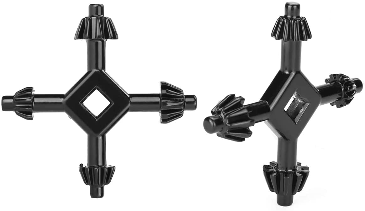 4-Way Chuck Key,2 PCS 4 in 1 Drills Chuck Key Multi-Functional Electric ...