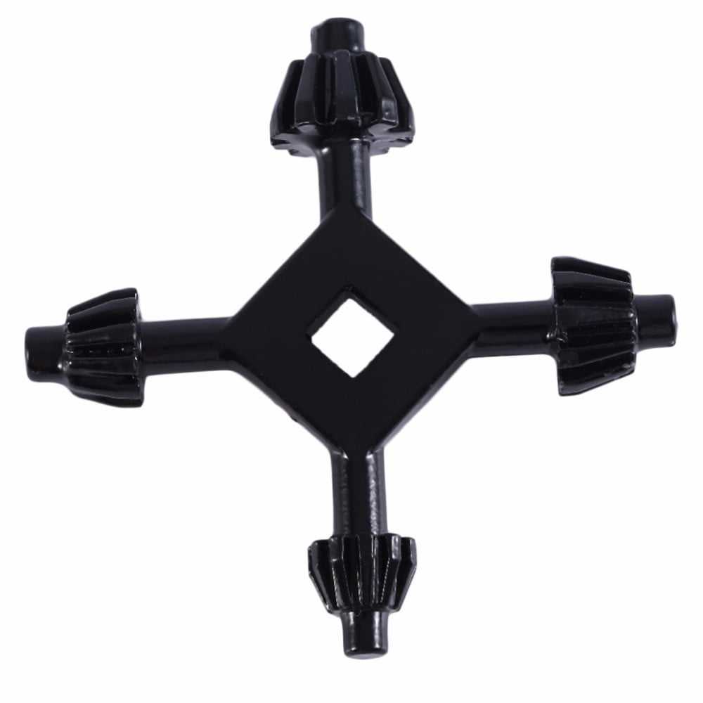 4 Way Chuck Key, 4 in 1 Drill Wrench, Multi-Function Drill Chuck Wrench ...