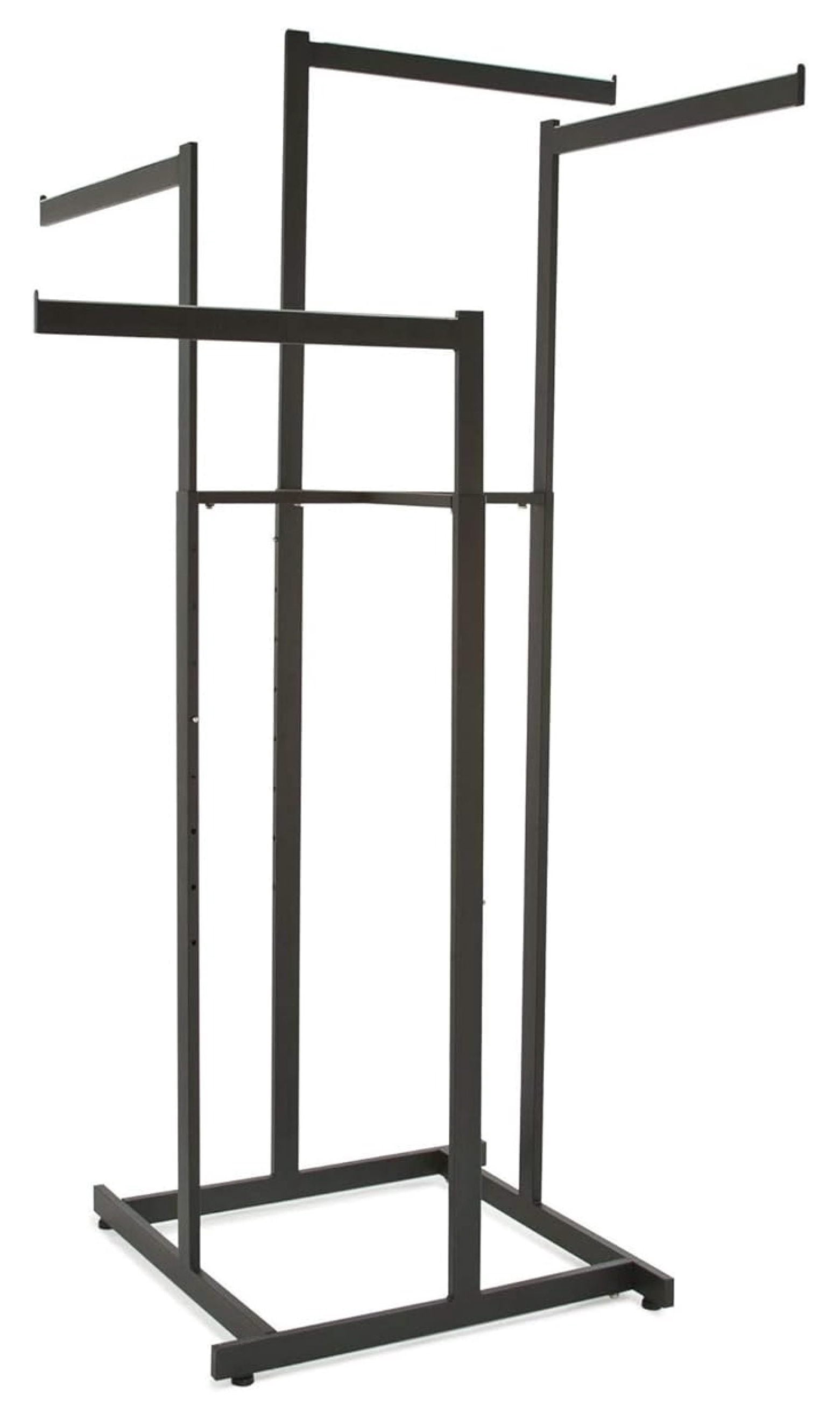 4-Way Clothing Rack. Adjustable Straight Arm Garment Display with ...