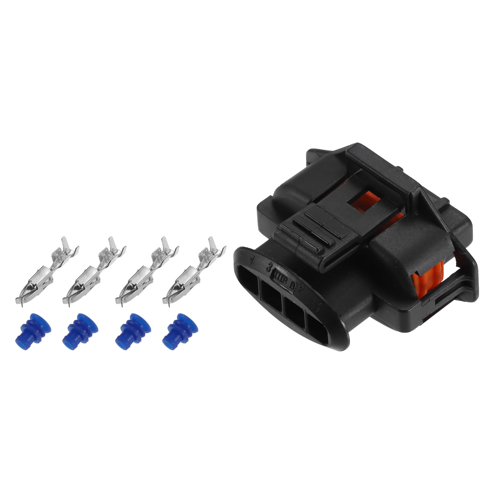 4 Way Compact Connector Kit with 4pcs Terminals and Waterproof Plug for ...