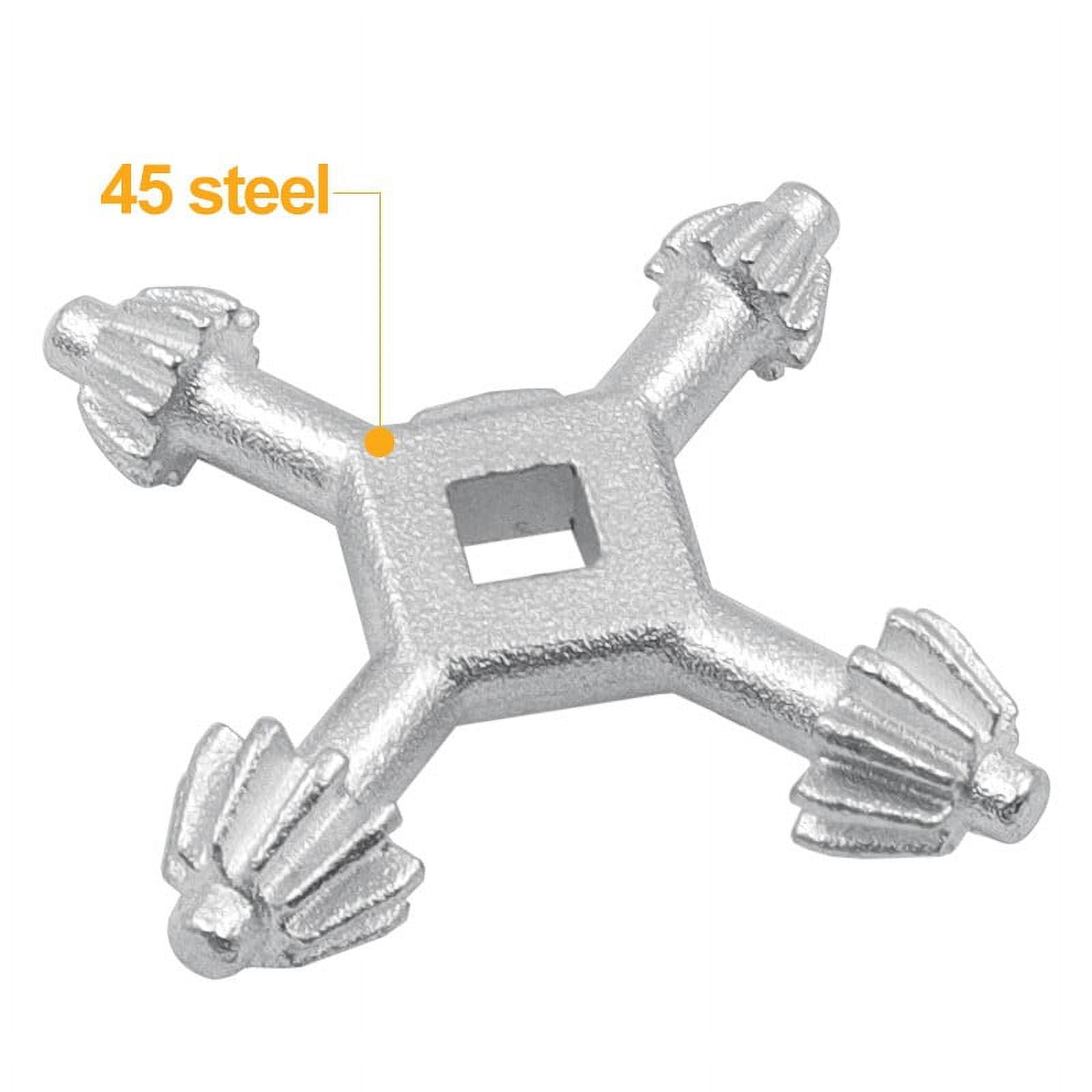 4 Way Drill Press Chuck Key /2 To 5/8 Combination Silver - Walmart.com