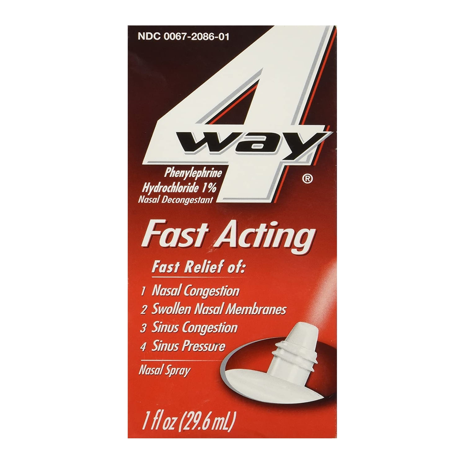 4 Way Fast Acting Nasal Spray - 1 oz, Pack of 5 - Walmart.com