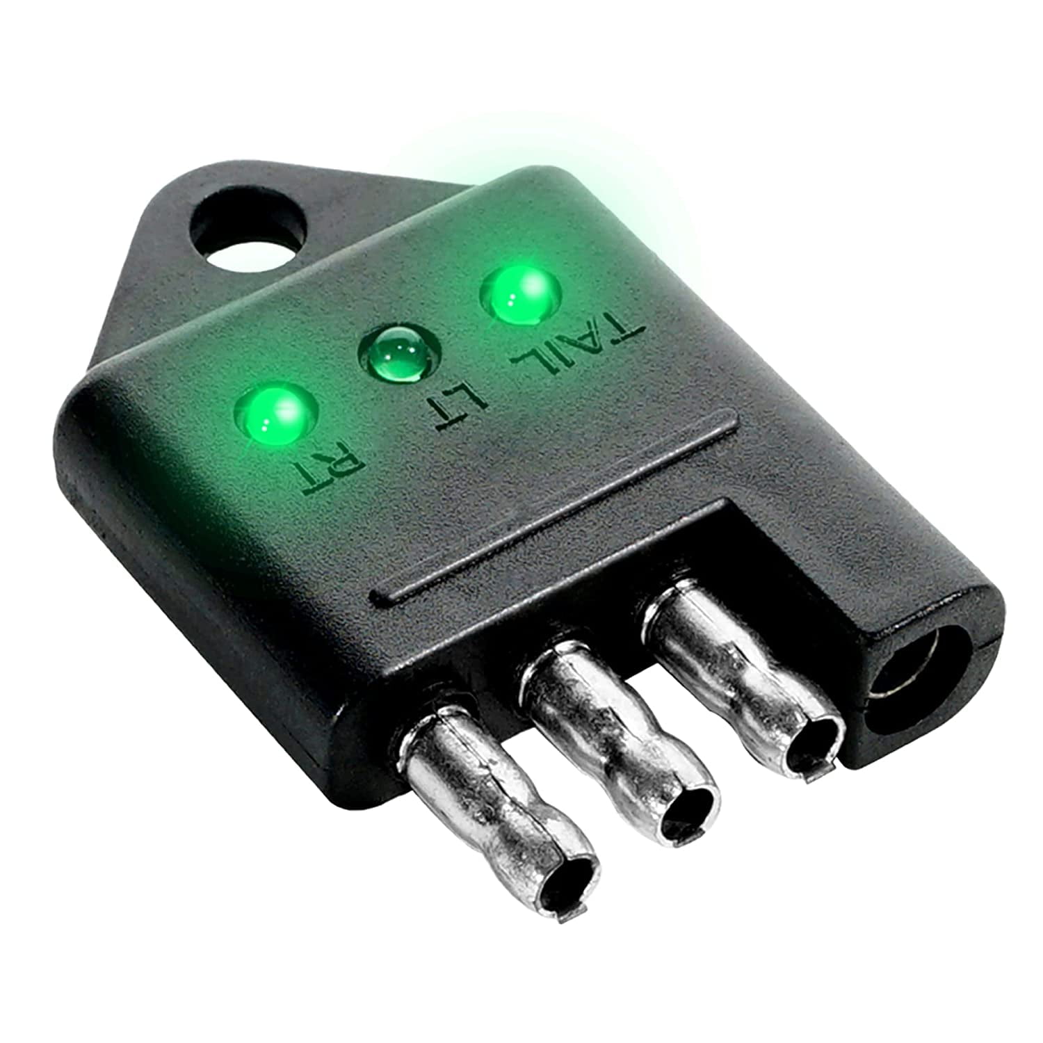 4 Way Flat Trailer Circuit Tester,4 Pin Straight Trailer Light Wiring ...