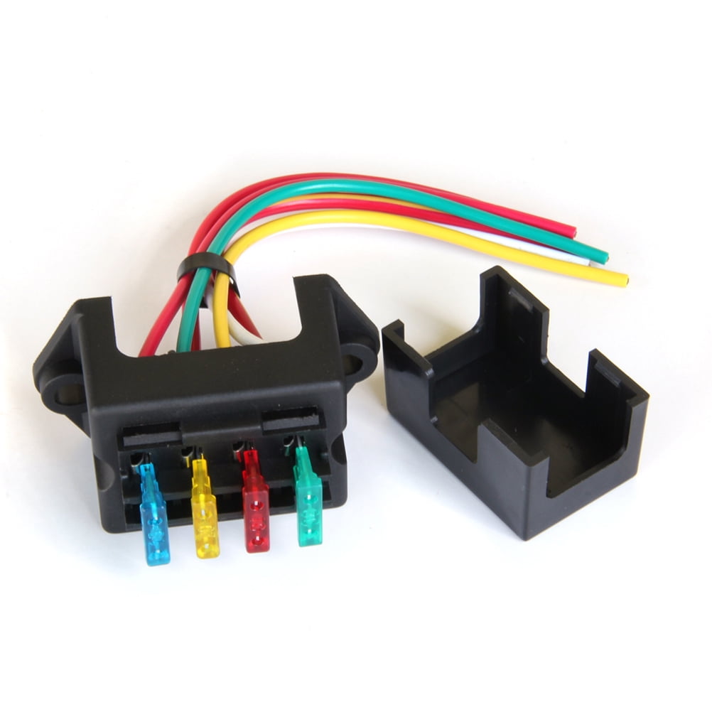 4 -Way Fuse Holder 4 Way 2 Input Fuse Holder Middle Size Fuse Marine ...