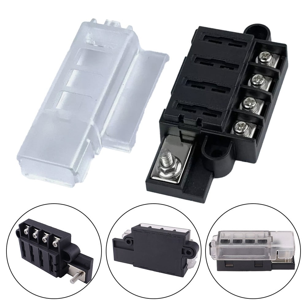 4 Way Fuse Holder Compact 12V/24V Vehicle Truck Car Marine Fuse Box ...