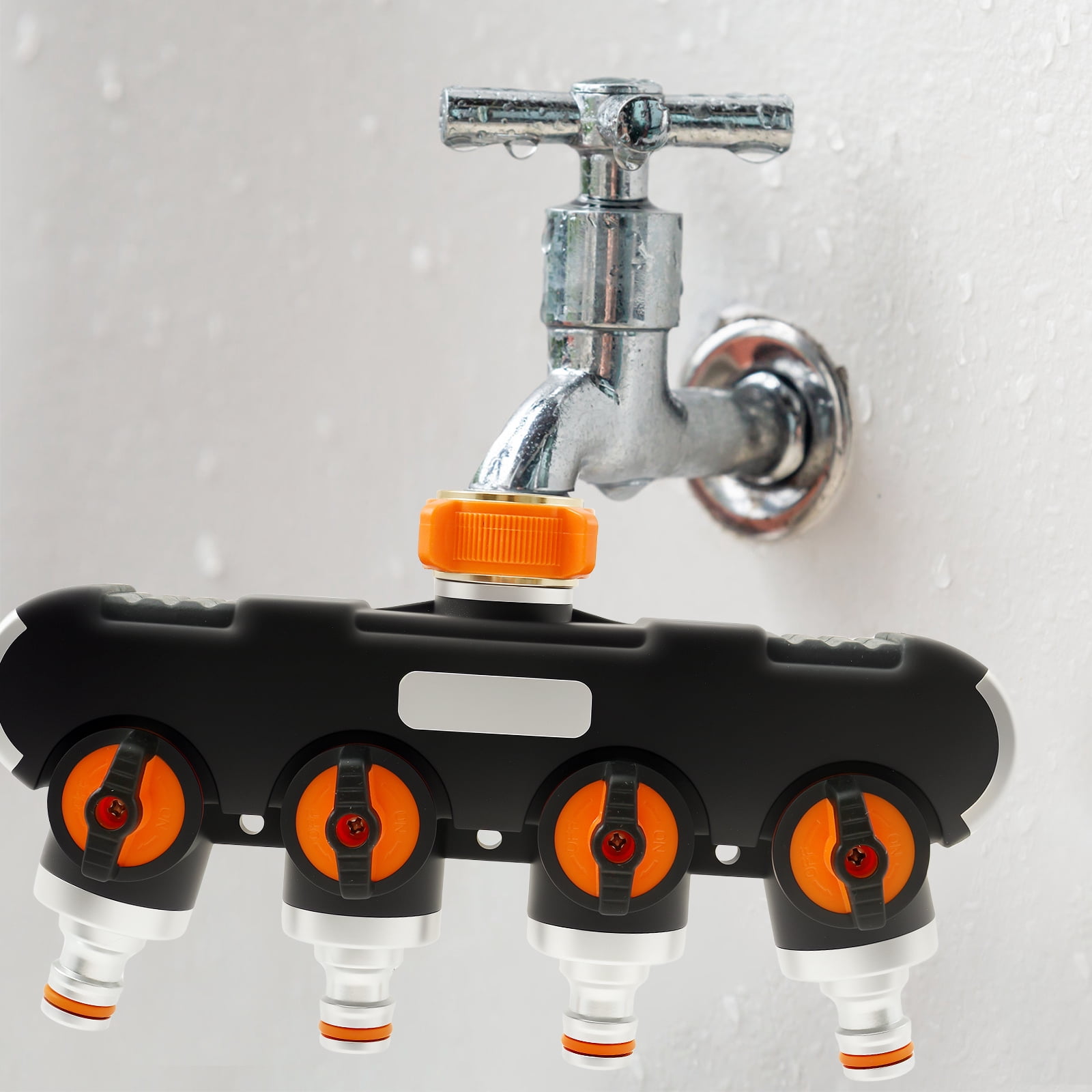 4 Way Garden Hose Splitter Adjustable Water Hose Connector Splitter ...