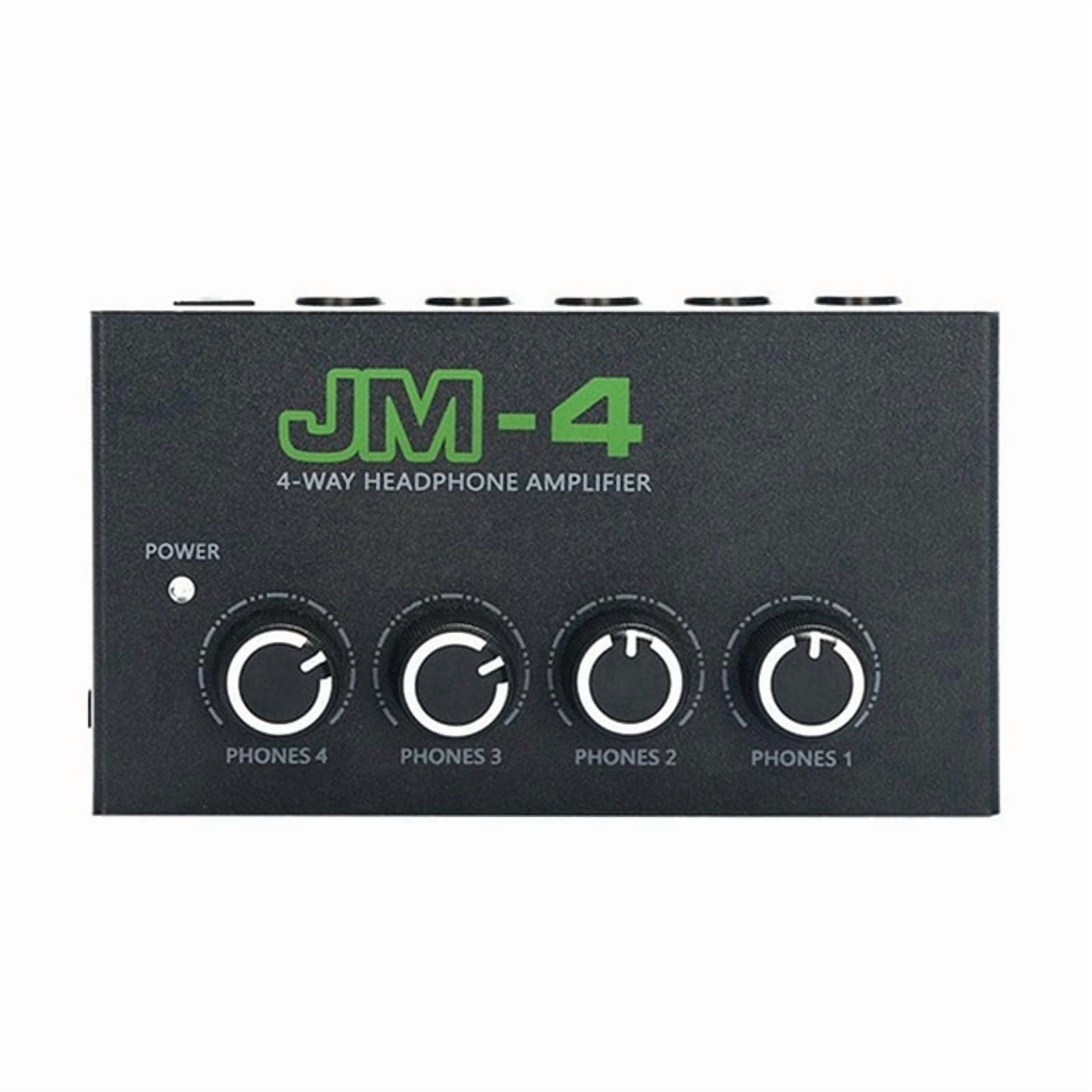4-Way Headphone Amplifier 4 Channel Real Stereo Hifi Earphone AMP Audio ...