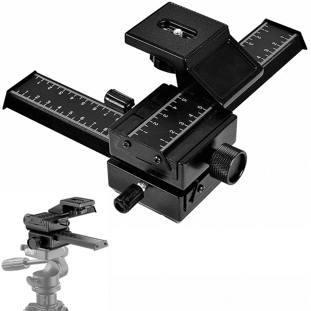4-Way Macro Focusing Rail 3D Adjustment Slide Macro Slider for Close Up ...