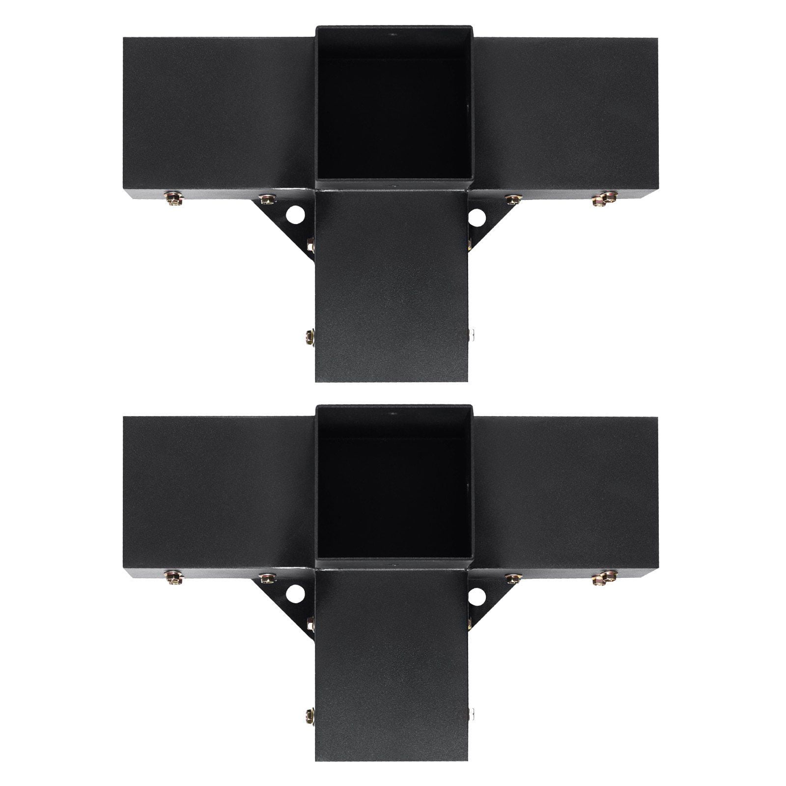 4-Way Pergola Bracket Kit for 4x4 Post - Heavy Duty DIY Wood Beam ...