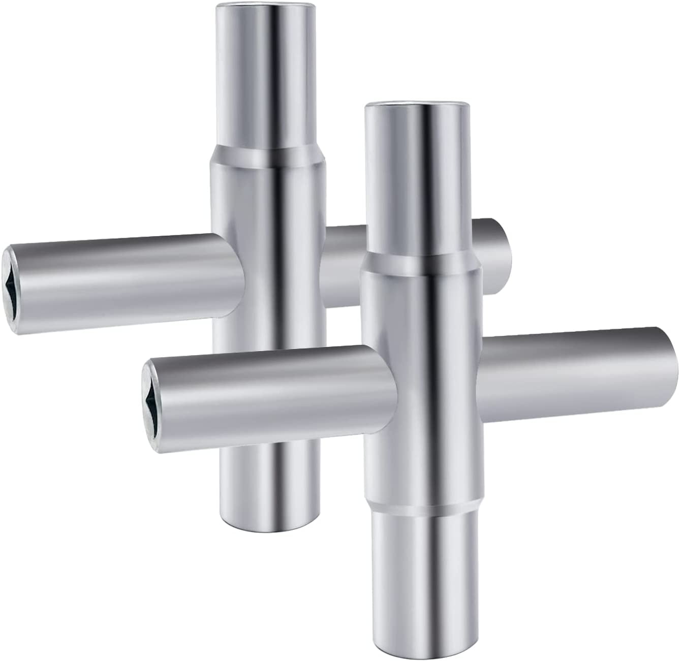 4 Way Sillcock Key Multifunctional Wrench Key Steel Cross Key Universal ...