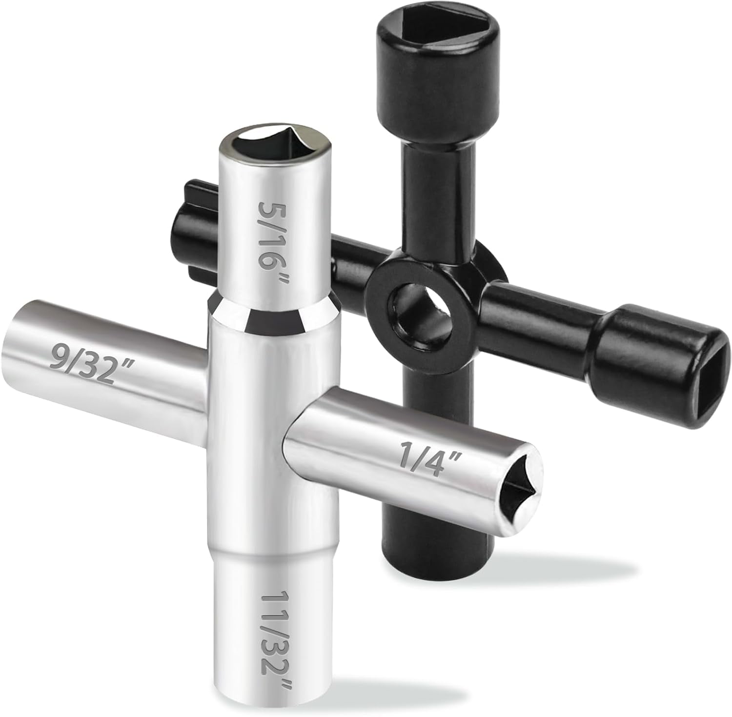 4 Way Sillcock Key Set, Utilities Key, Multi-functional Water Key, 2 ...