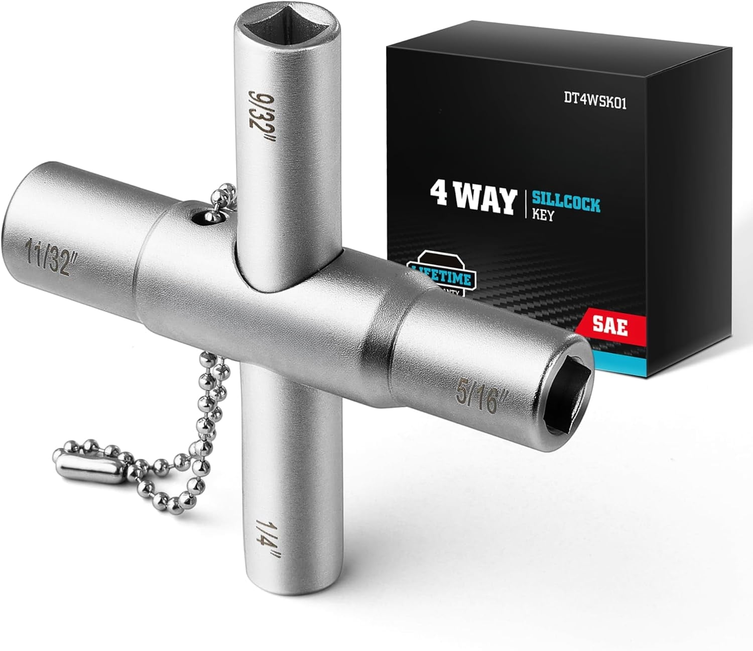 4 Way Sillcock Key Set, Utilities Key, Multi-functional Water Key, 2 ...