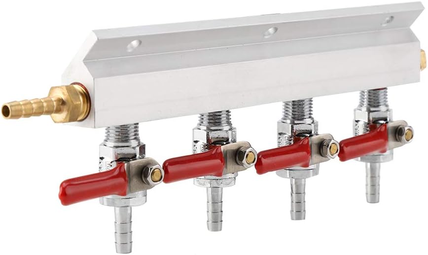 4 Way Splitter, Muti- Way Home Co2 Air Gas Manifold Distribution ...