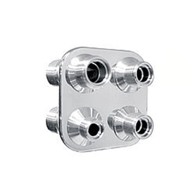 4 Way Square Bulkhead - No.6 & 10 O-Ring - Walmart.com