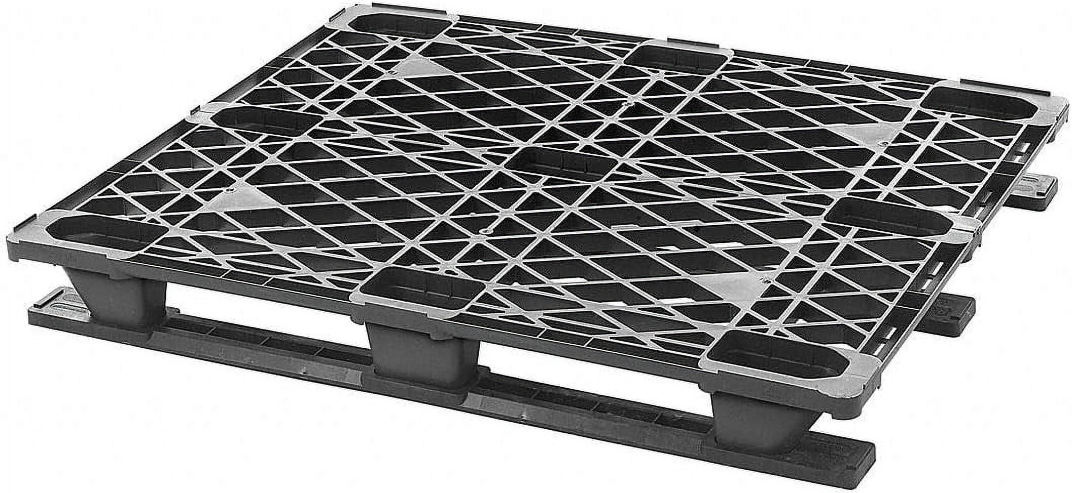 4-Way Stackable Recycled High Density Polyethylene Pallet, 48 inL x 40 ...