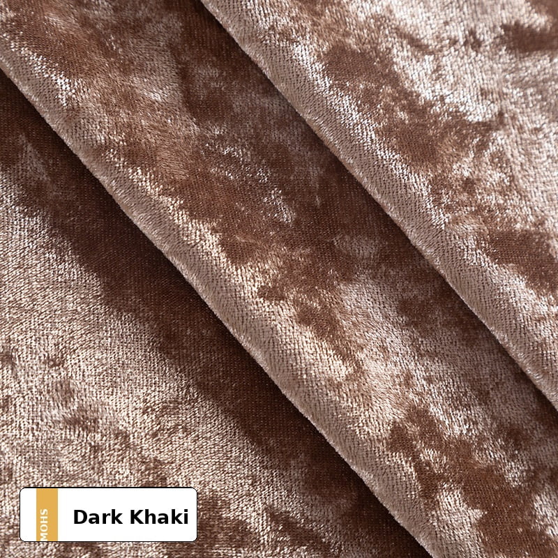 4-Way Stretch Crushed Velvet Fabric by The Yard, Shimmering Velour Knit ...