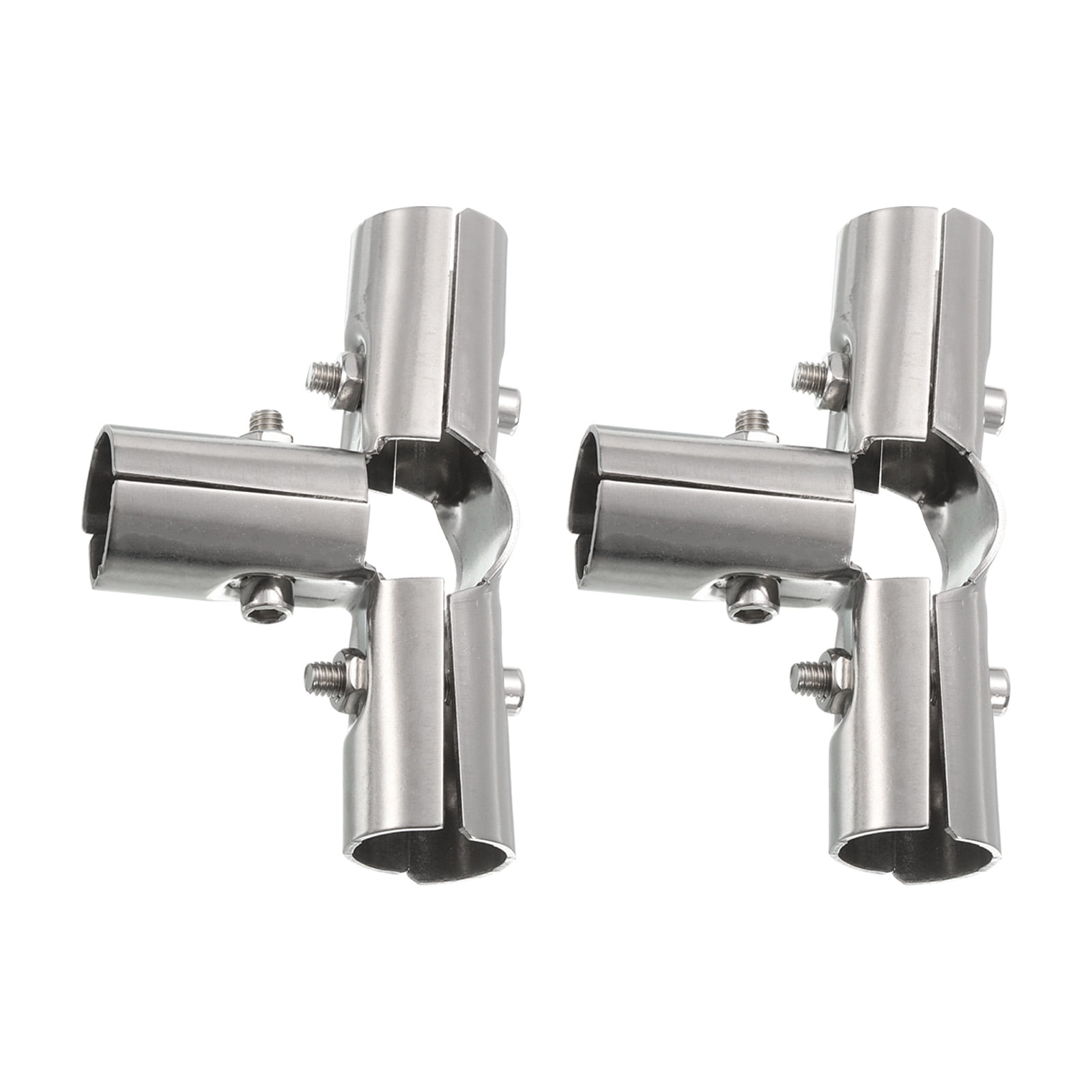 4 Way Structural Pipe Connector 2 Pack Chain Link Fence Clamp, Fit OD ...