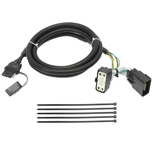 4 Way Trailer Wiring Harness Compatible with 2011-2019 Explorer, Flat ...